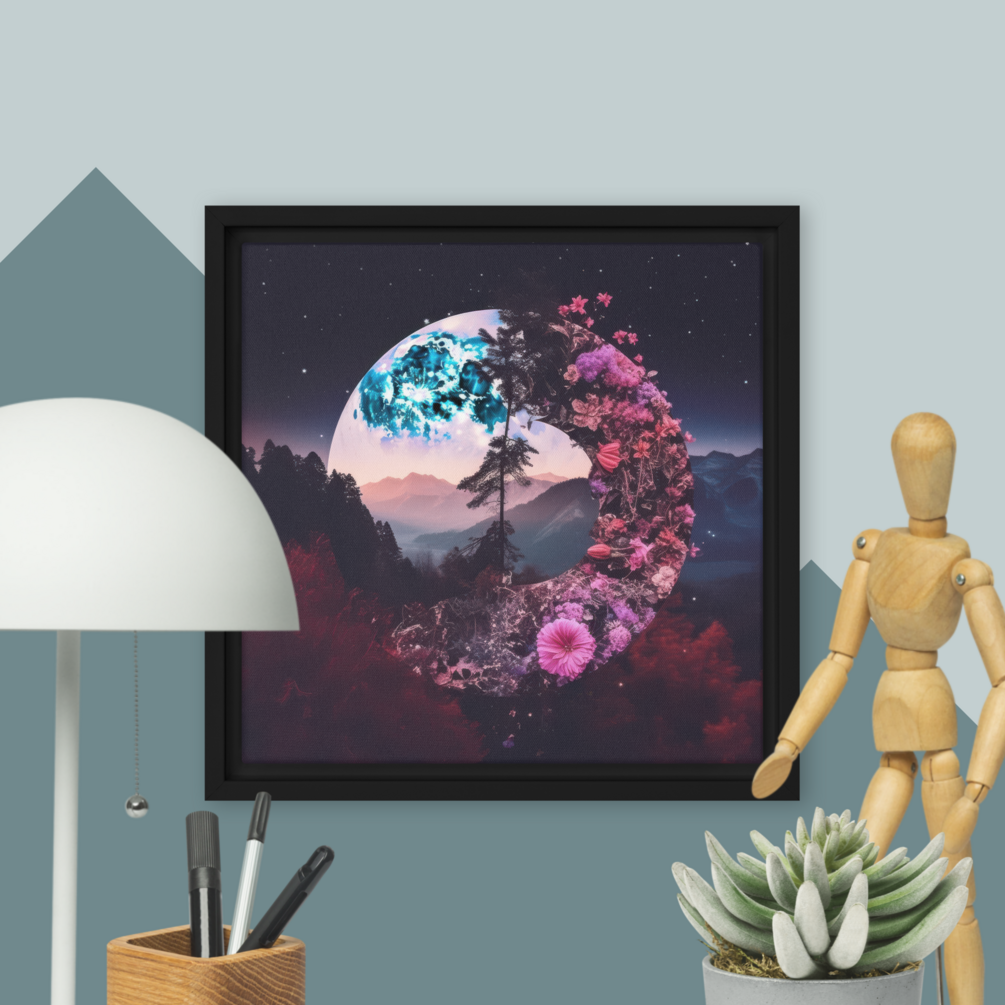 // chill soul_full vibez. FRAMED CANVAS