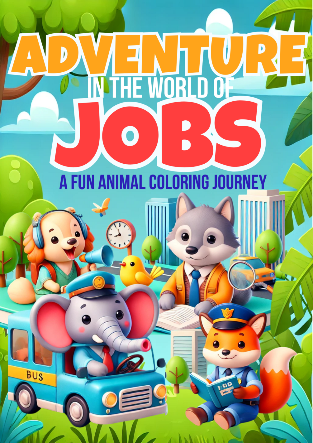 Adventure in the World of Jobs: A Fun Animal Coloring Journey