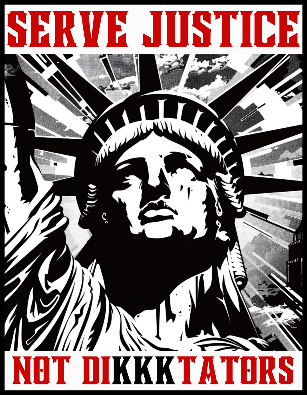 Serve Justice, Not DiKKKtators – Bold Anti-Fascist Protest Art (Digital ...