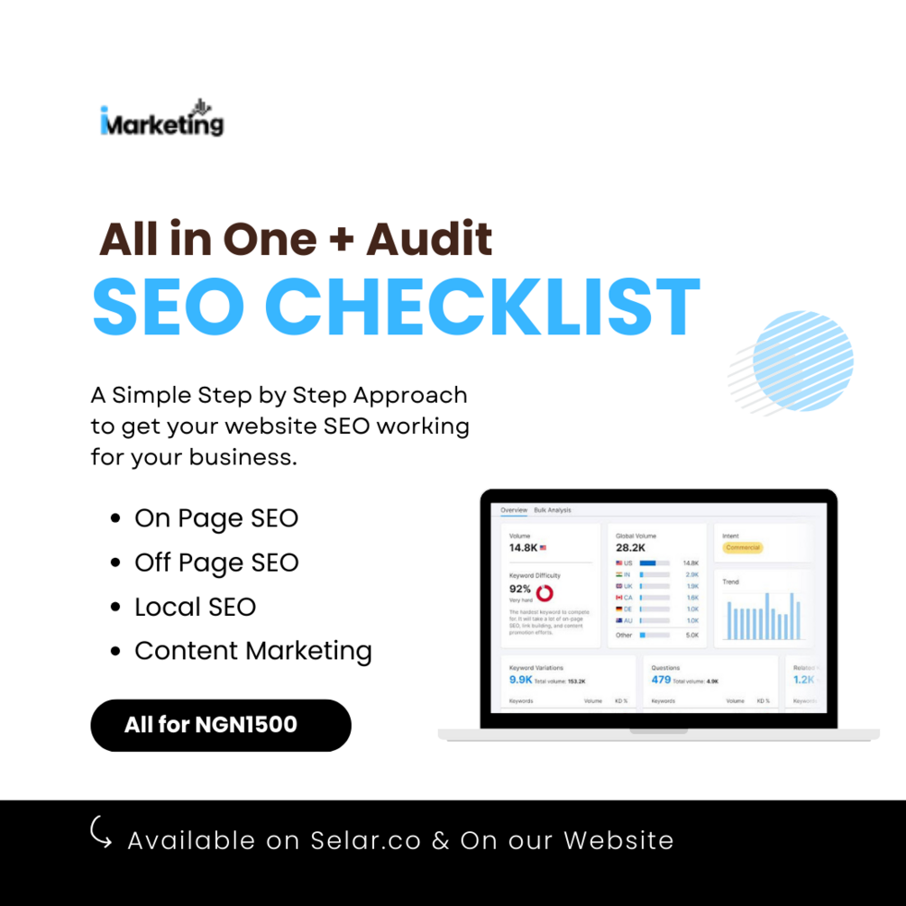 All in One SEO Checklist + Audit Template