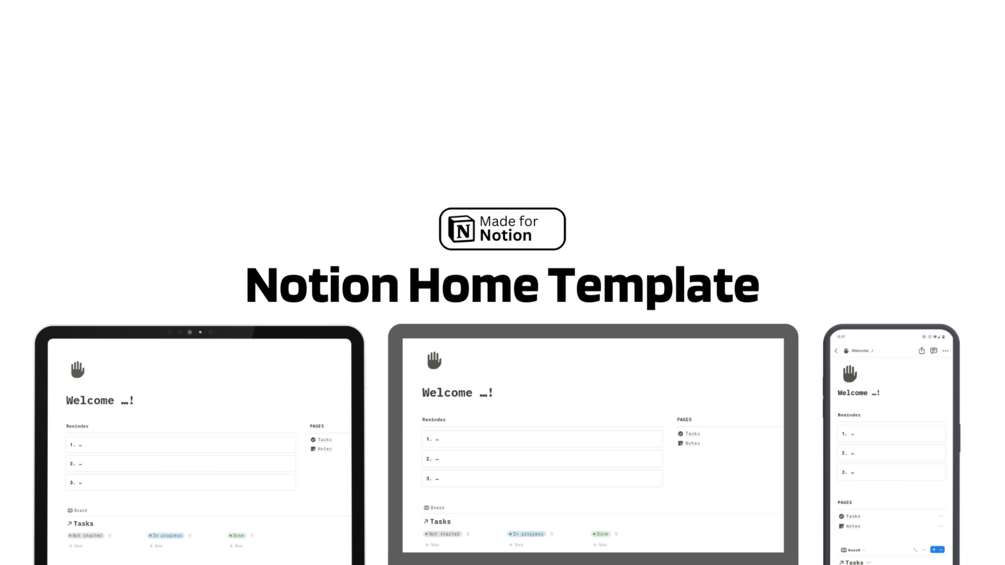 Notion Home Template