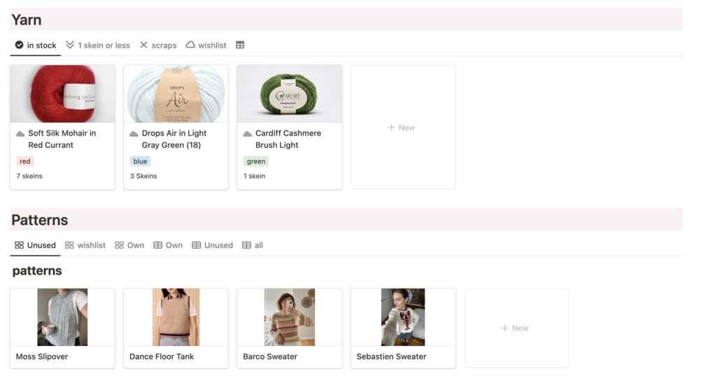 Ultimate Knitting Planner - Notion Template