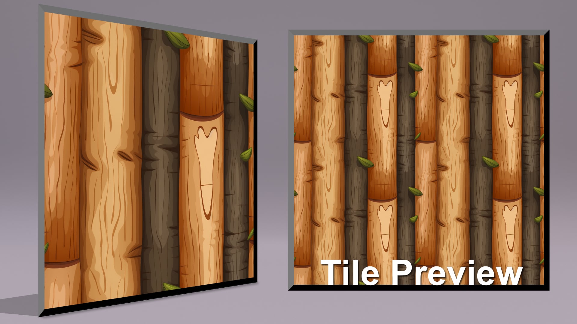 Cartoon Wood Textures Pack 17 - 10x PNG