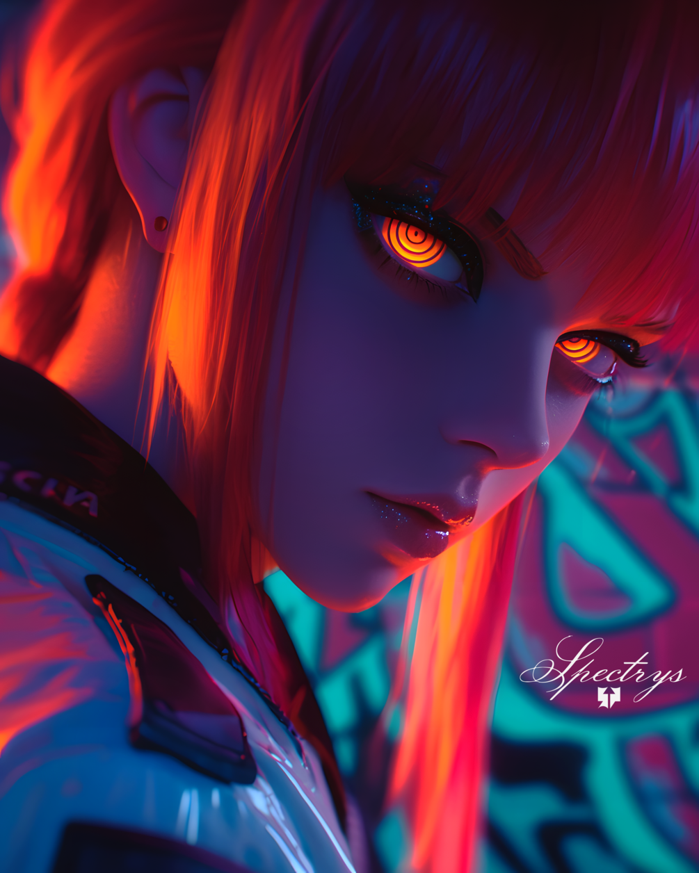 Title: Makima - The Control Devil Anime Wallpaper (4x5 Format)