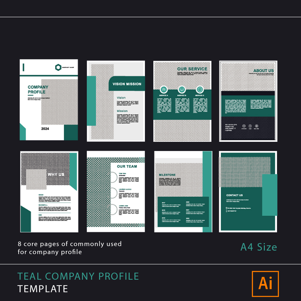 Teal Company Profile Template