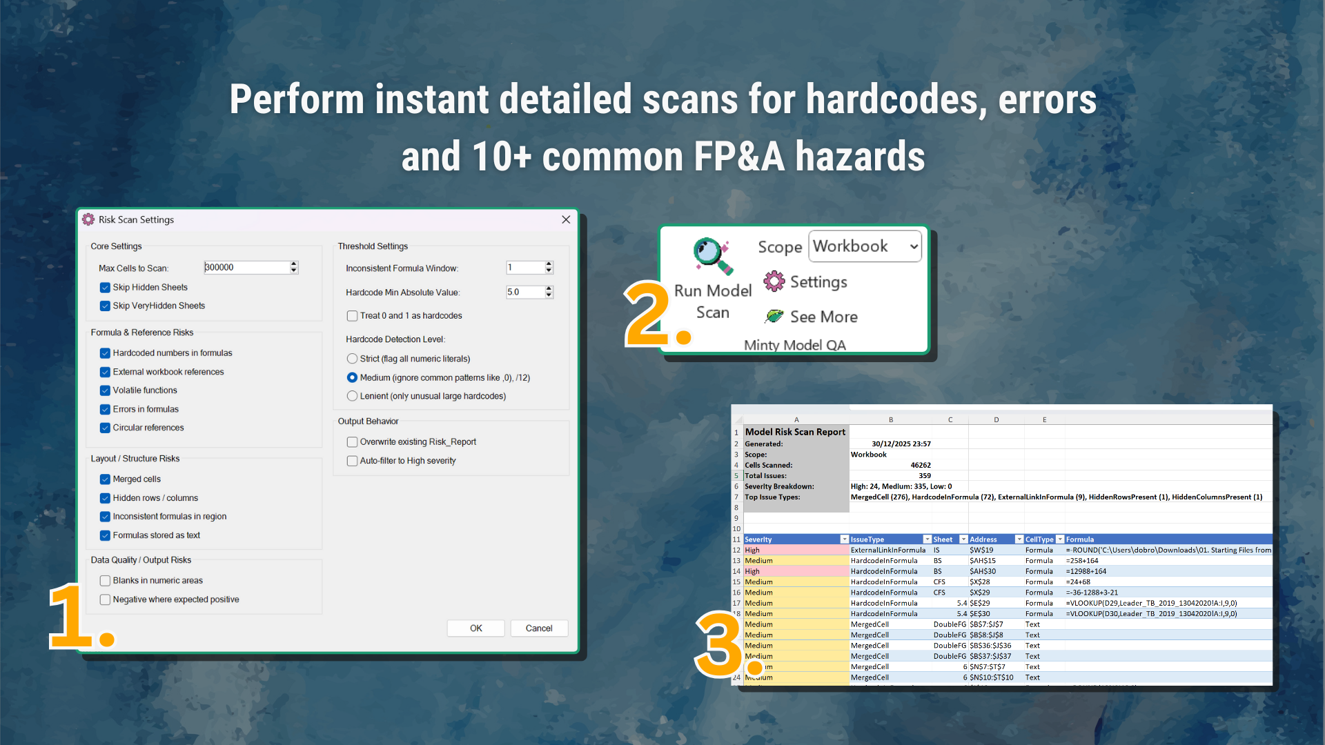 Excel Model Risk Scanner - Detect Hardcodes, Errors & FP&A Hazards ...