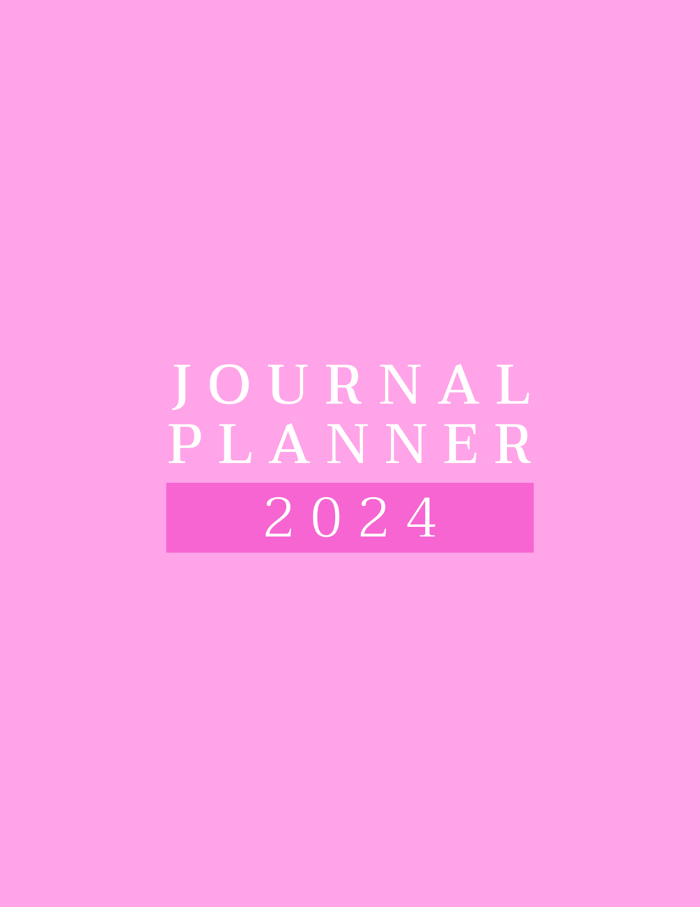 Pink Monthly Everything Planner