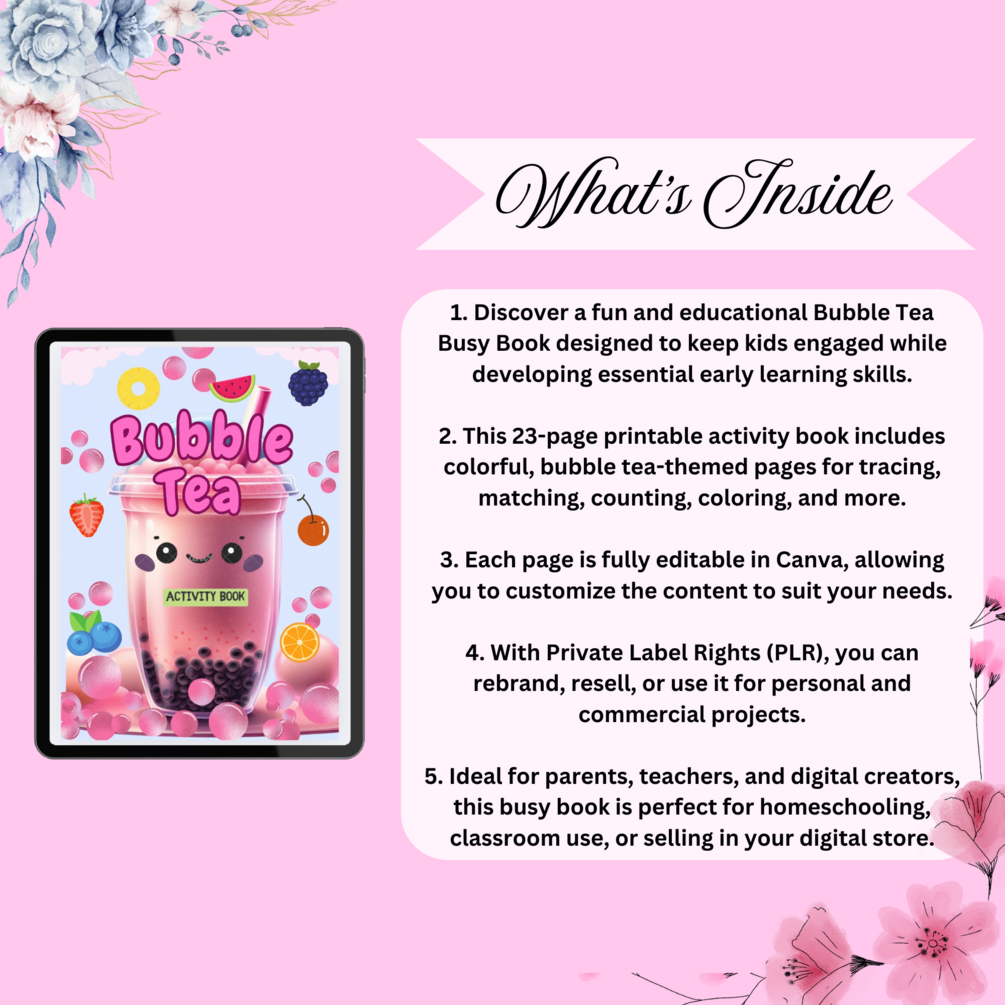 Bubble Tea Busy book