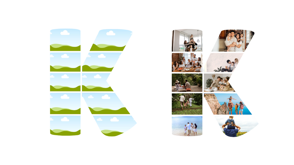 Alphabet K Photo Collage Template Alphabet Card Editable Canva Design ...