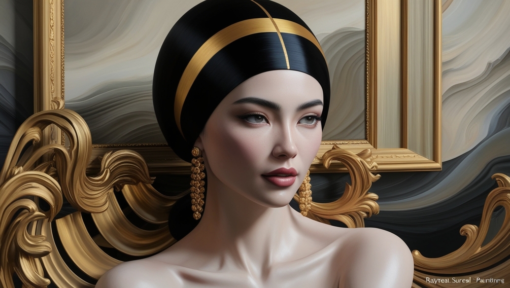 Opulent Elegance A Portrait of Tranquility and Depth