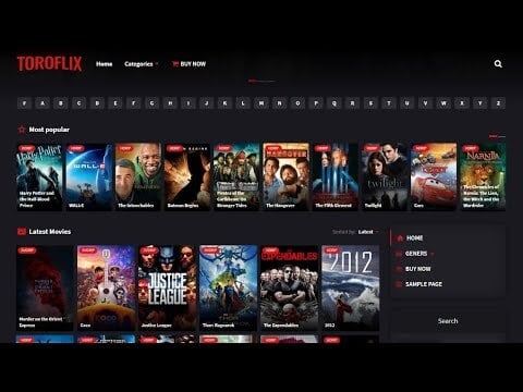 Themes Toroflix For movies (20$ only )