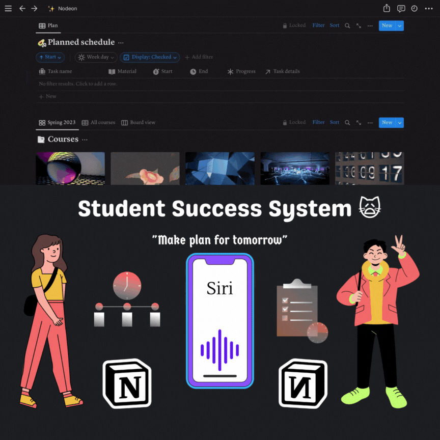 Student Success System | Siri Control | Notion