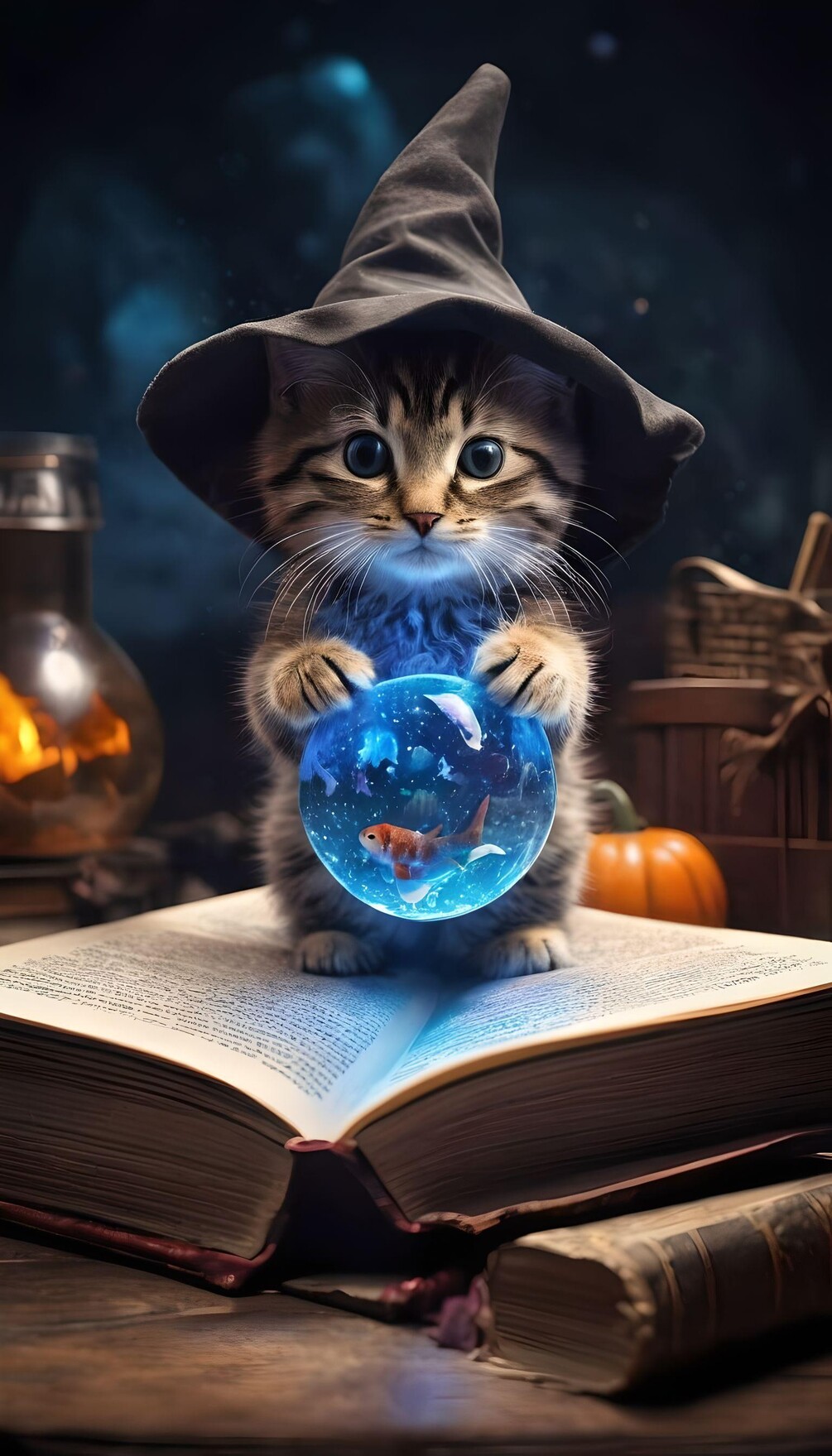 Wizard Kitten-HD Wallpaper Set#17