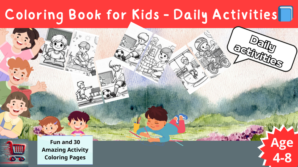 Coloring Book for Kids (Daily Activities)