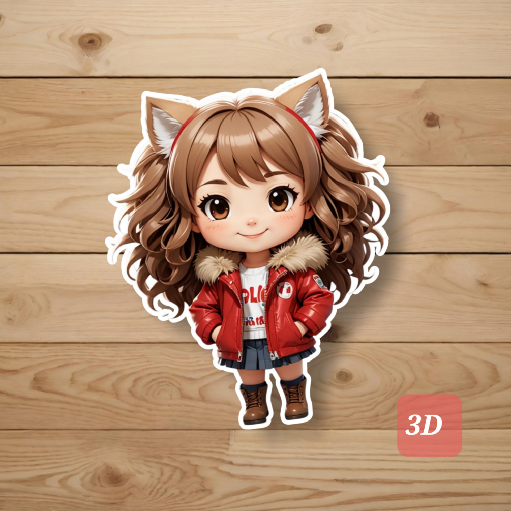 PLR 40 Pieces Transparent Background Chibi Sticker Template BUNDLE