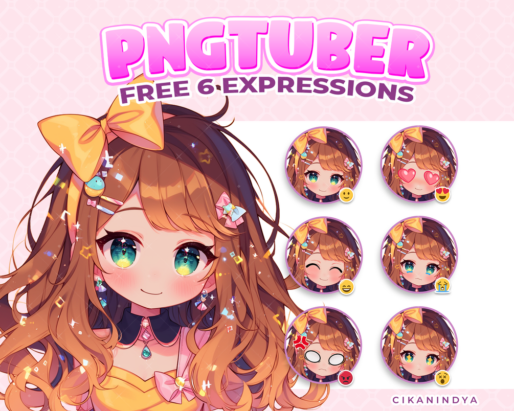 PNG Tuber | Adorable and Beautiful PNG Tuber Yellow Headband ...