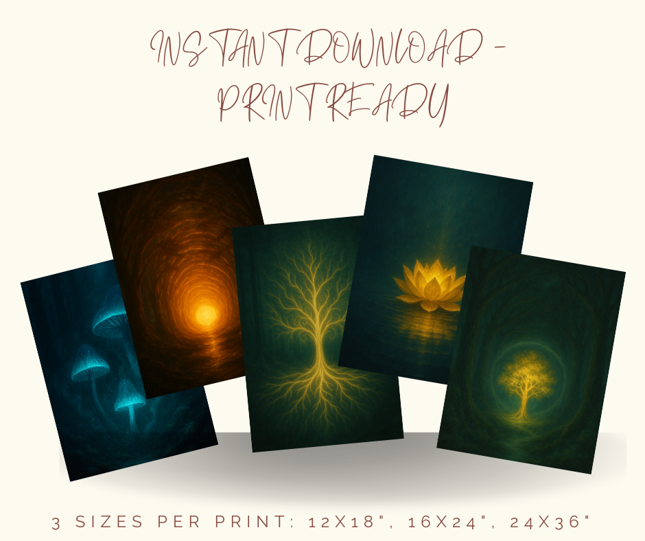 🌌 Magical Images for Meditation – Digital Print Set