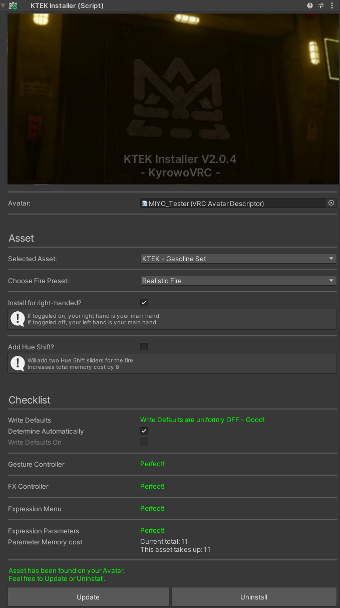 Gasoline Set (VRChat, Avatar, Prop, Particle FX)