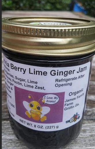Aronia Berry Lime Ginger Jam 8 oz.