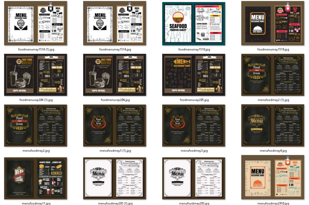 🍽️🎨 Menu Design Essentials: 25 Illustrator Templates for Stunning ...