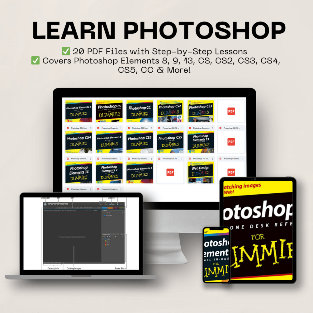 Ultimate Photoshop Learning Bundle – 20 PDF Files, 900+ Pages of ...