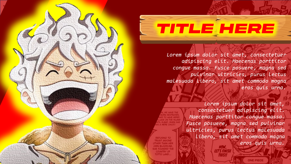 ONE PIECE INSPIRED POWERPOINT TEMPALTE BY PRTN SLIDES