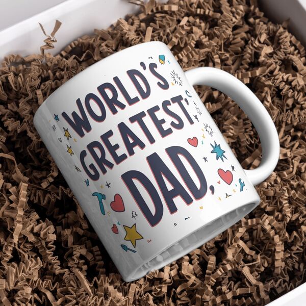 World’s Greatest Dad Mug Design | Perfect for Father’s Day Gifts ...