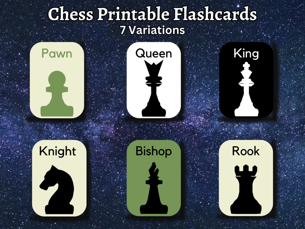 Chess Flashcards (7 Variations)