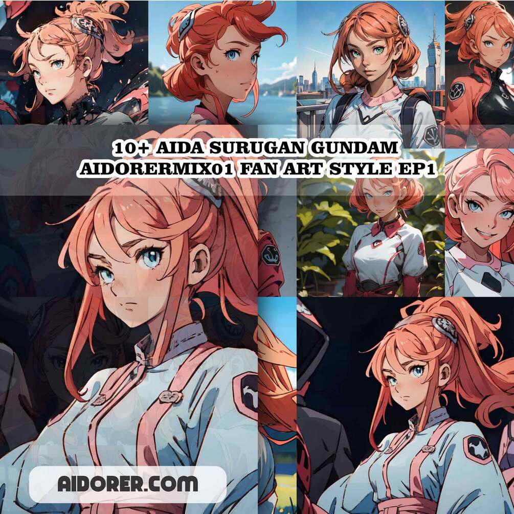 10+ AIDA SURUGAN GUNDAM AIDORERMIX01 FAN ART STYLE EP1