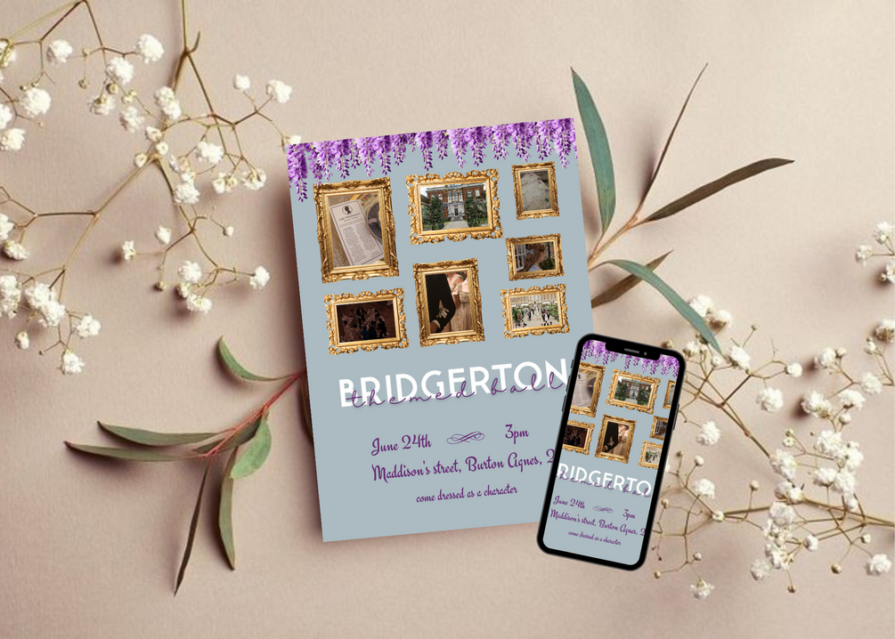 BRIDGERTON THEMED PARTY INVITATION