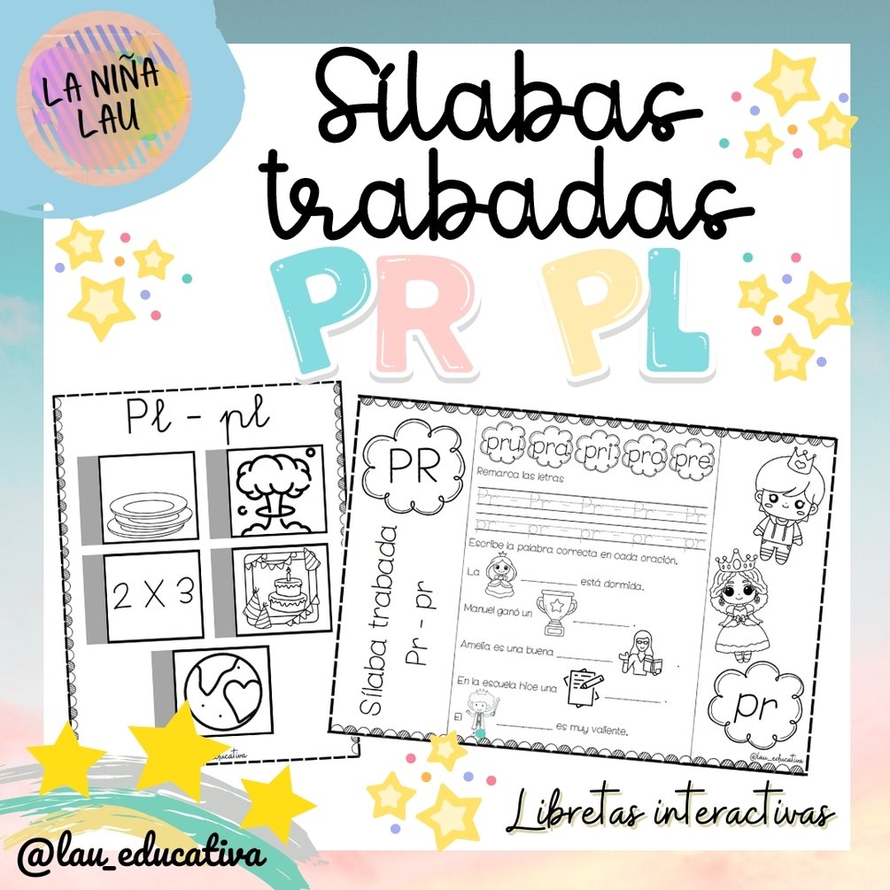 Sílabas trabadas PR - PL