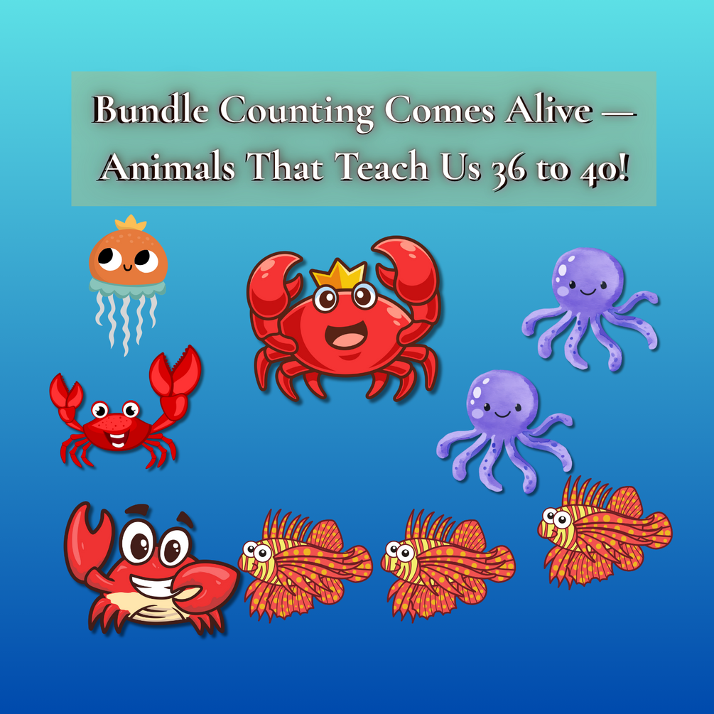Bundle Zoo – Count from 36 to 40 (Place Value Magic) A playful way to ...