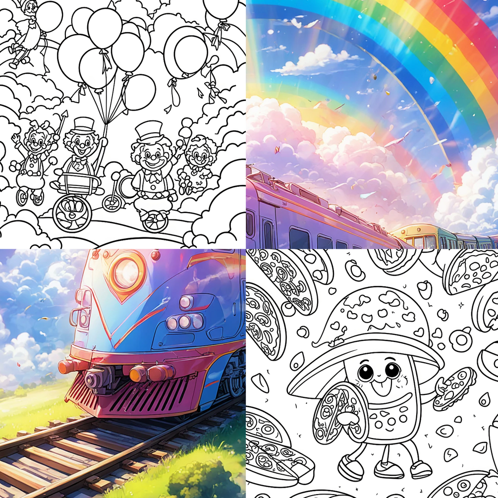 Whimsical and Fun - Kids' Coloring Book