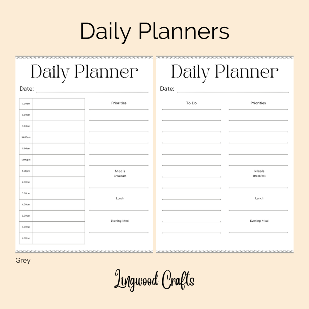 Printable Daily Schedule / To Do List / Daily To Do Planner / PDF ...