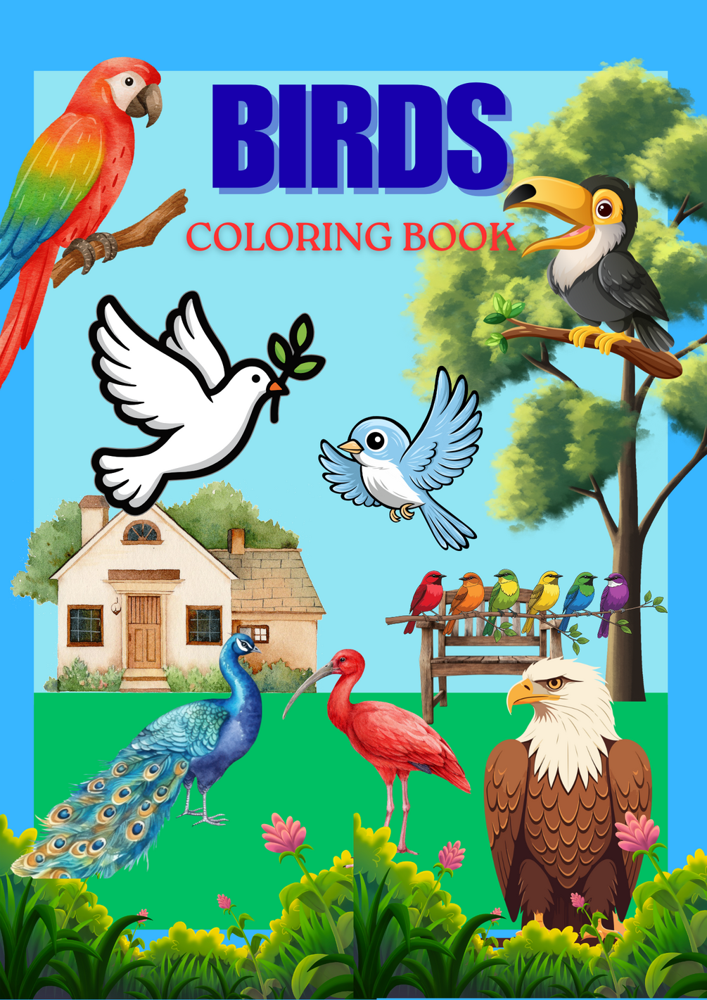 Birds of the Sky Coloring Book