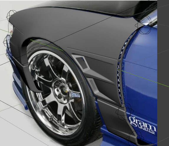 (GT7) Silvia PS13 D-Max D-1 Spec Fenders