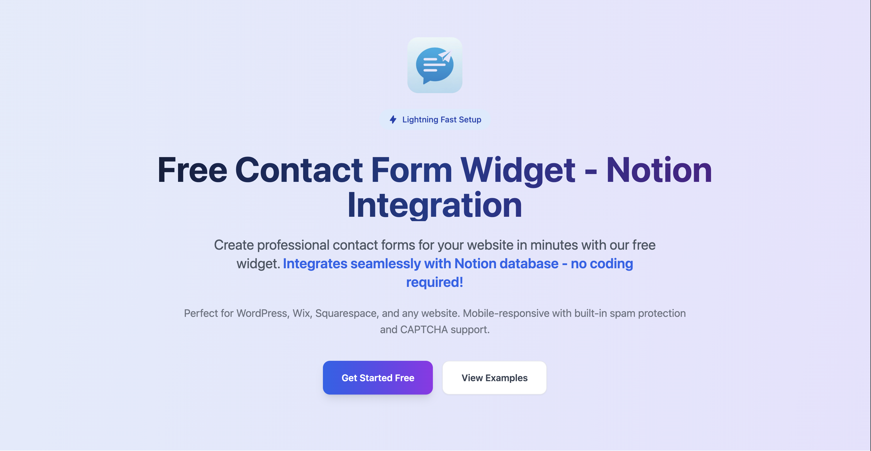 Contact Form Widget