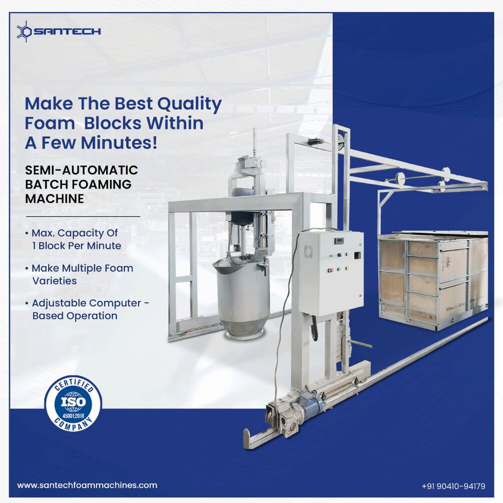Make The Best Quality Foam With Semi-Automatic Batch Foaming Machine