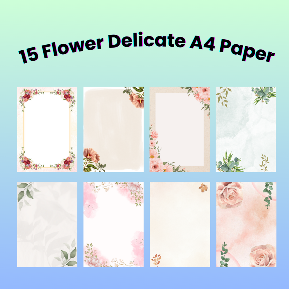 Floral Paper Template