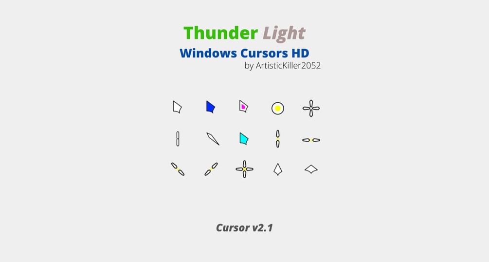 Thunder v2.1 Light Cursor HD Windows 11/10/7