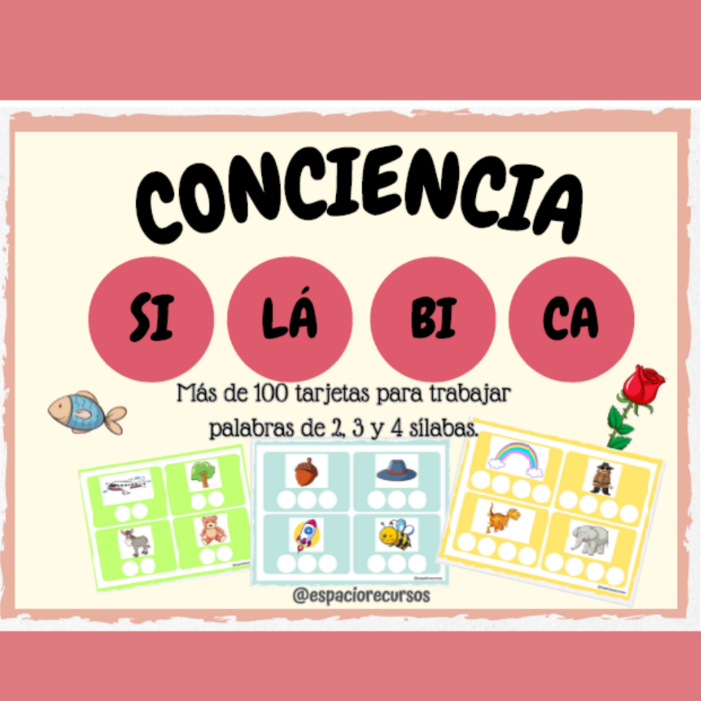 Fichas - Conciencia silábica