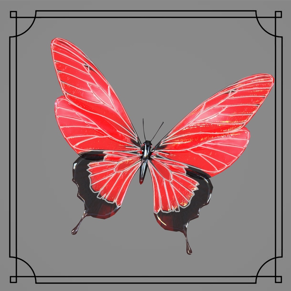Animated Butterfly（VRChat)