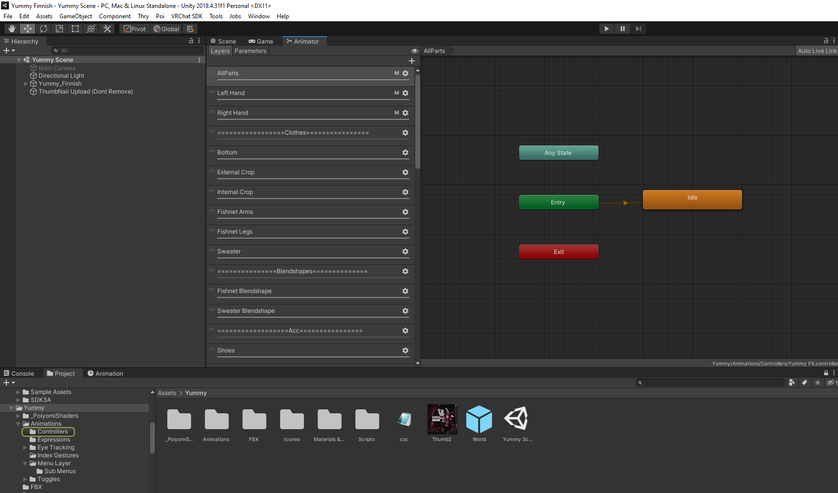 [VRCHAT] - Fake Index Gesture