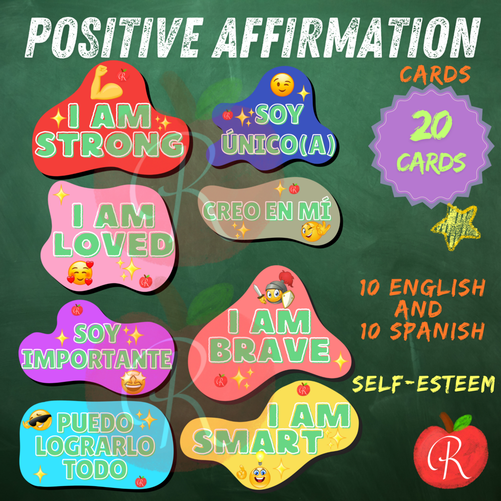 Afirmation station / Self-Esteem mirror cards / Positive affirmation ...