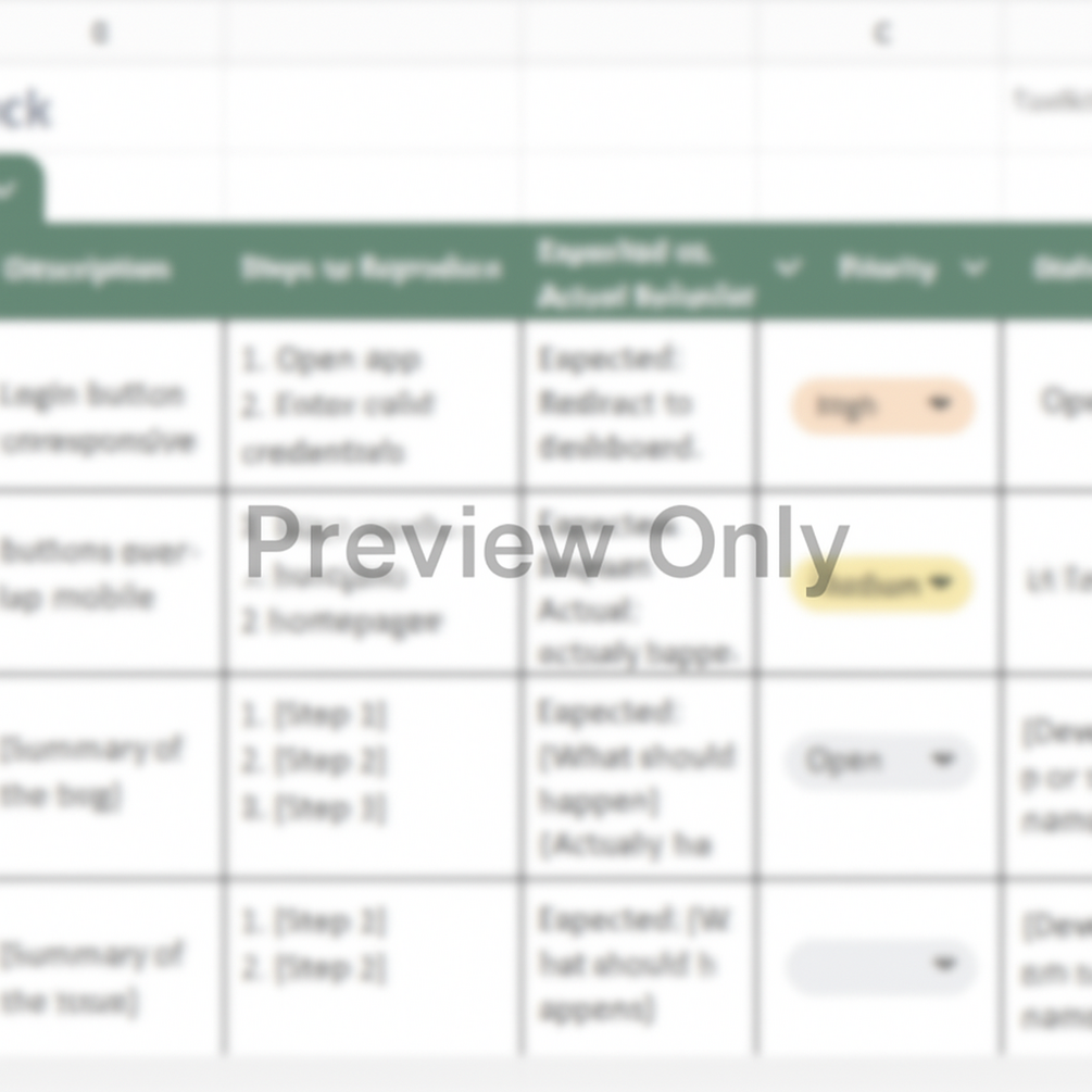 QA Essentials Pack – Plug-and-Play Templates for Freelance Testers
