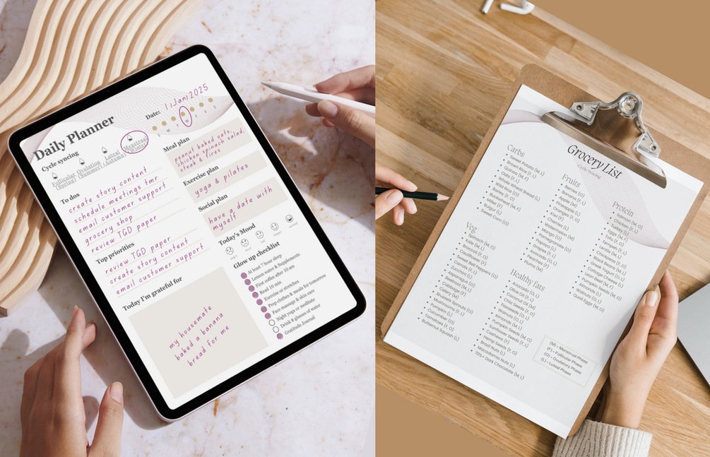Cycle Syncing Planner & Journal