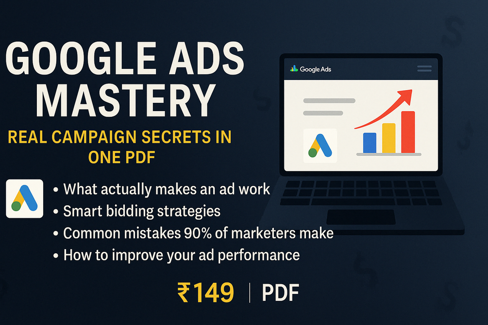 Google Ads Mastery – ₹149 PDF Guide to Real Results