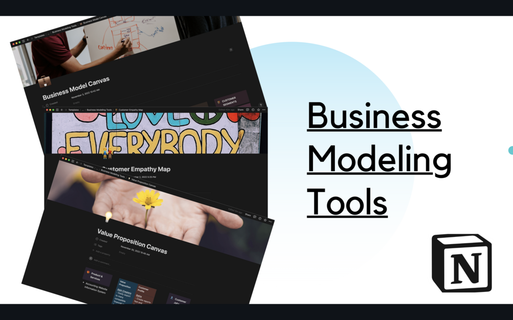 Business Modeling Tools Template for Notion