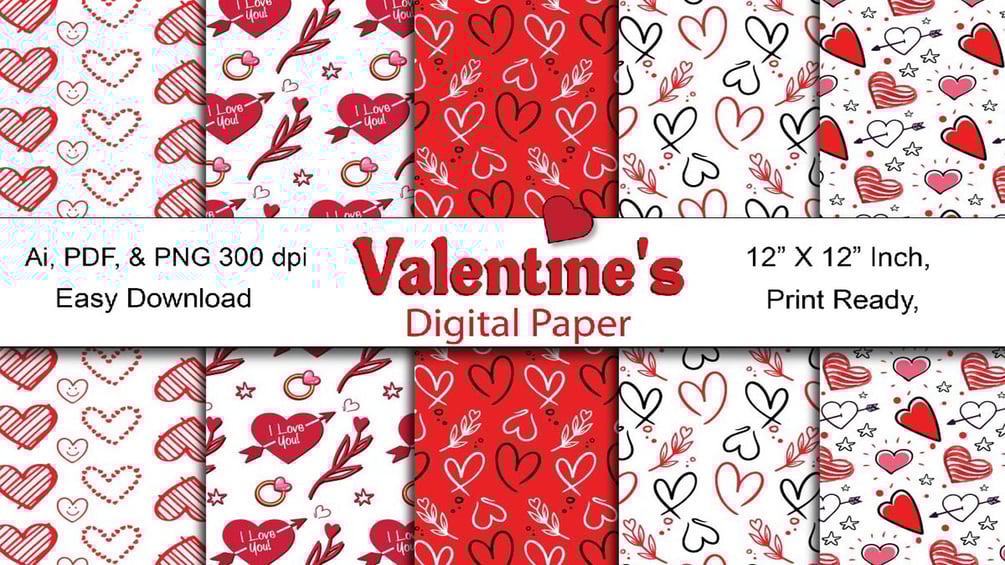Valentine's Digital Paper