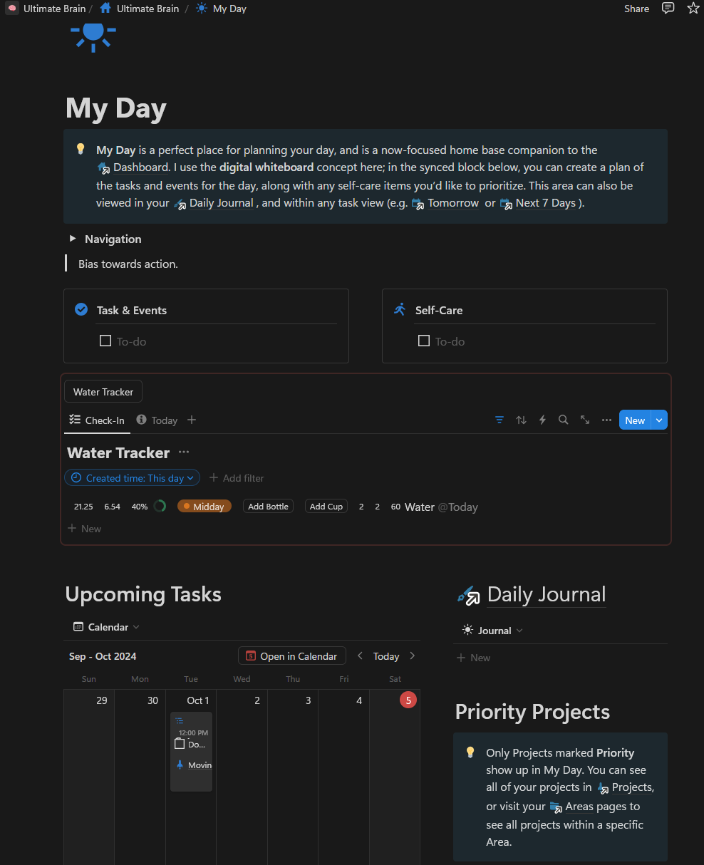 Water Tracker for Notion